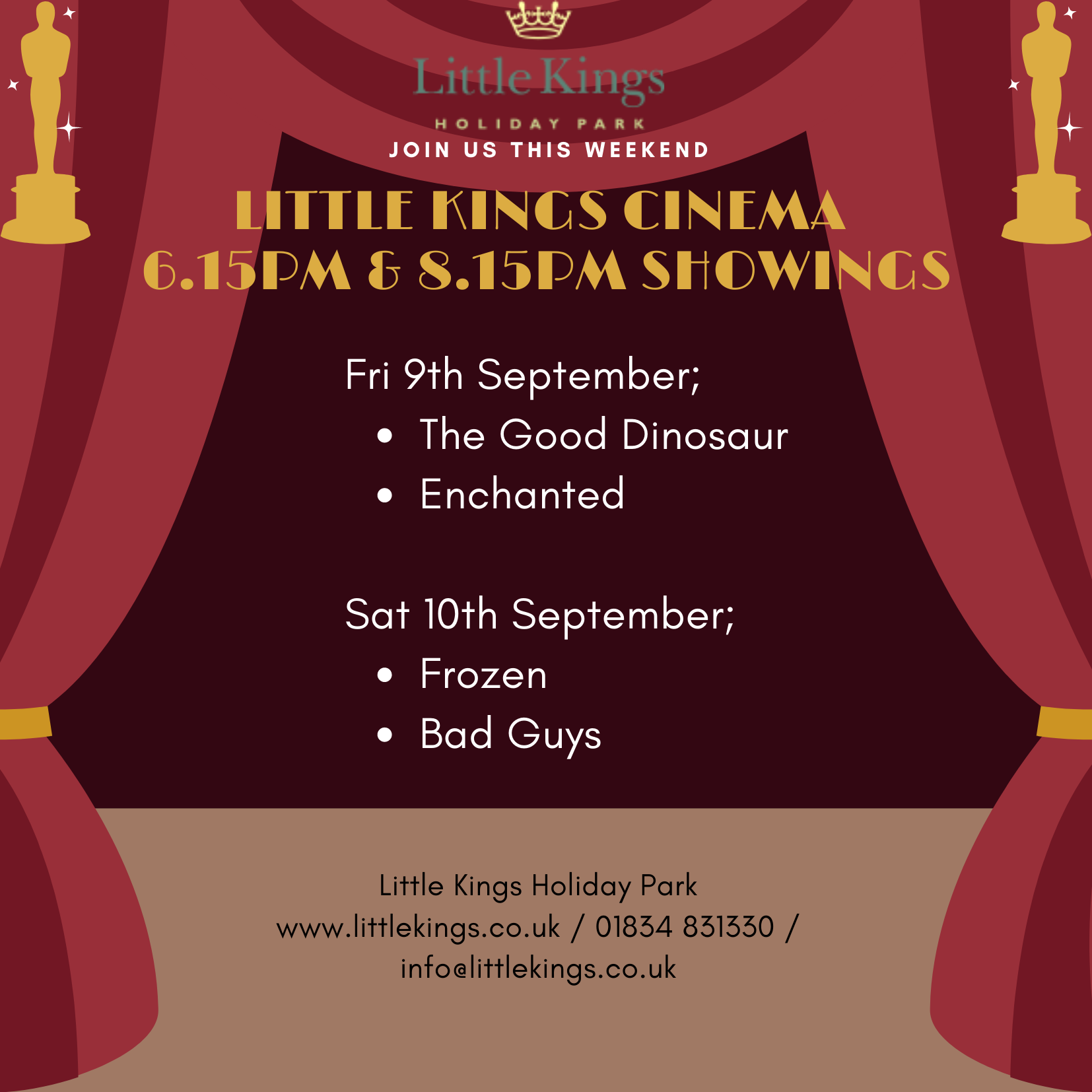 This weeks Cinema Showings This weeks Cinema Showings